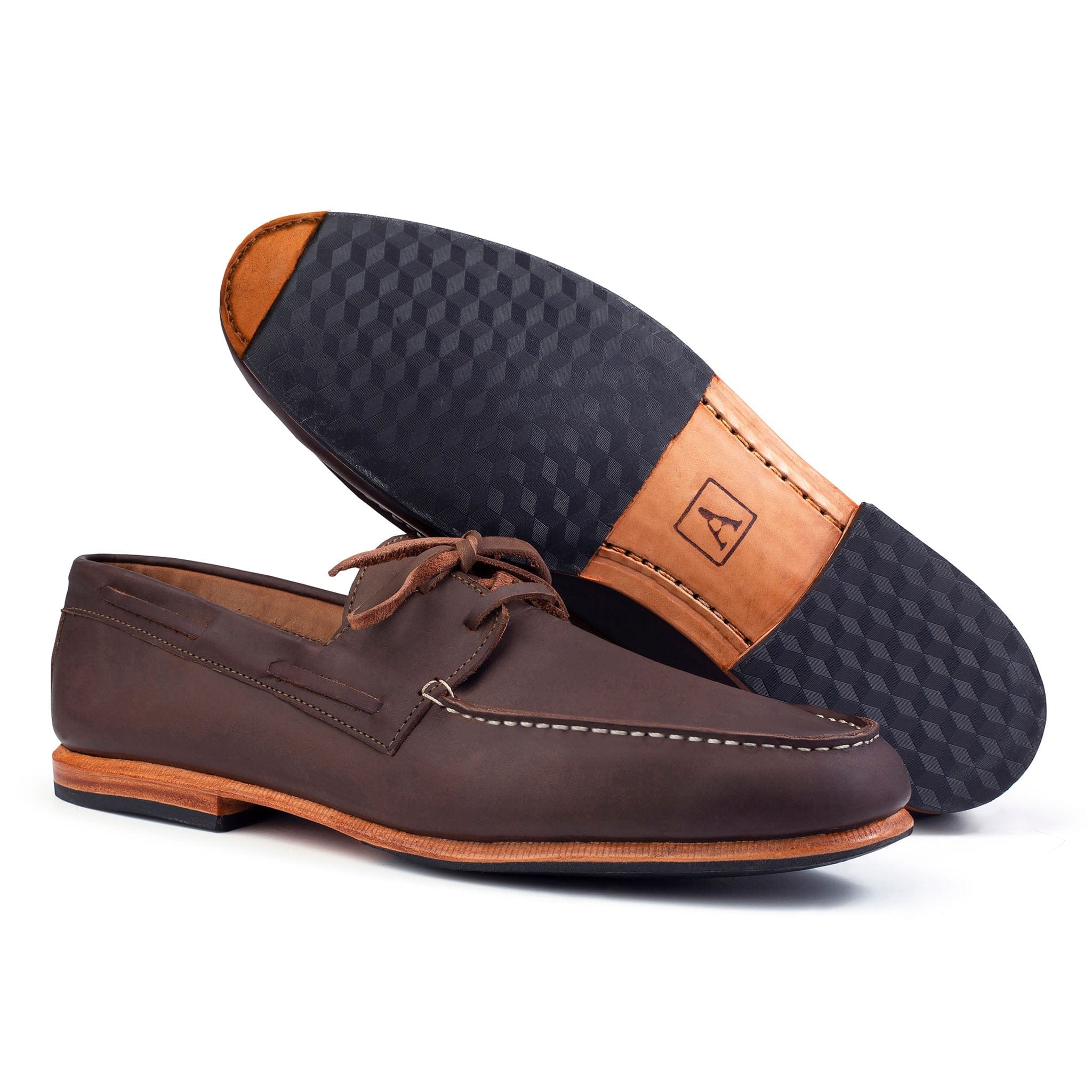 Men's Handcrafted Full-Grain Leather Boat Shoes | The Náutico ...